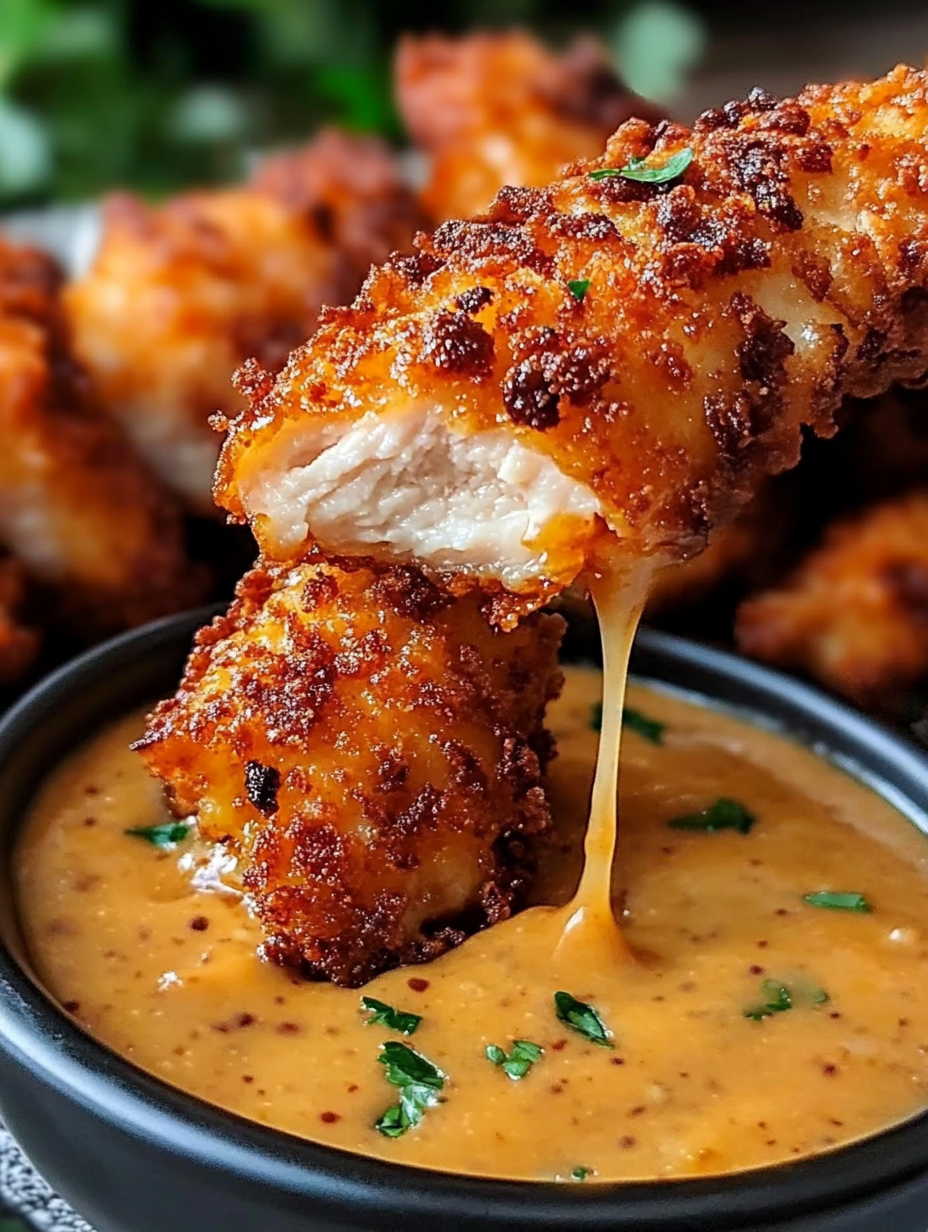 Crispy Chicken Tenders with Honey Mustard Dip Recipe - Best Of Recipes